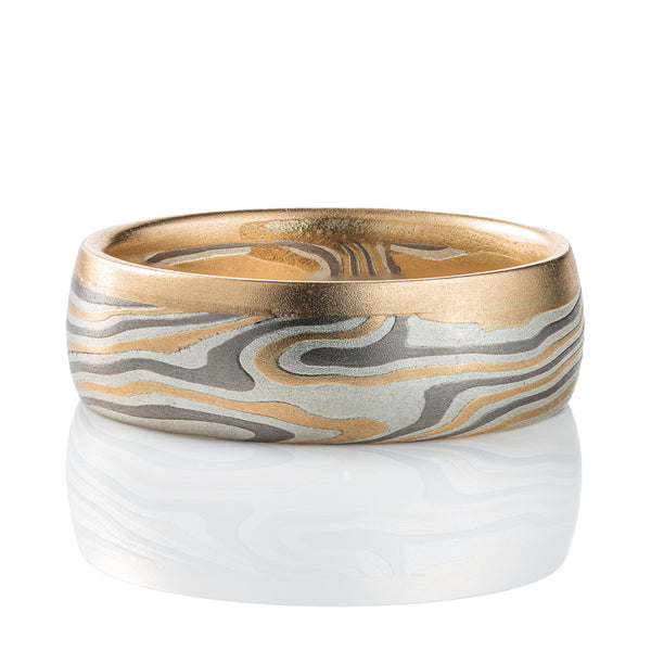 Gold Edge Mokume Gane Twist Band – Susan Freda Studios