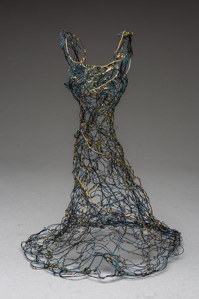 Nox Caelo - Small Blue Dress Sculpture – Susan Freda Studios