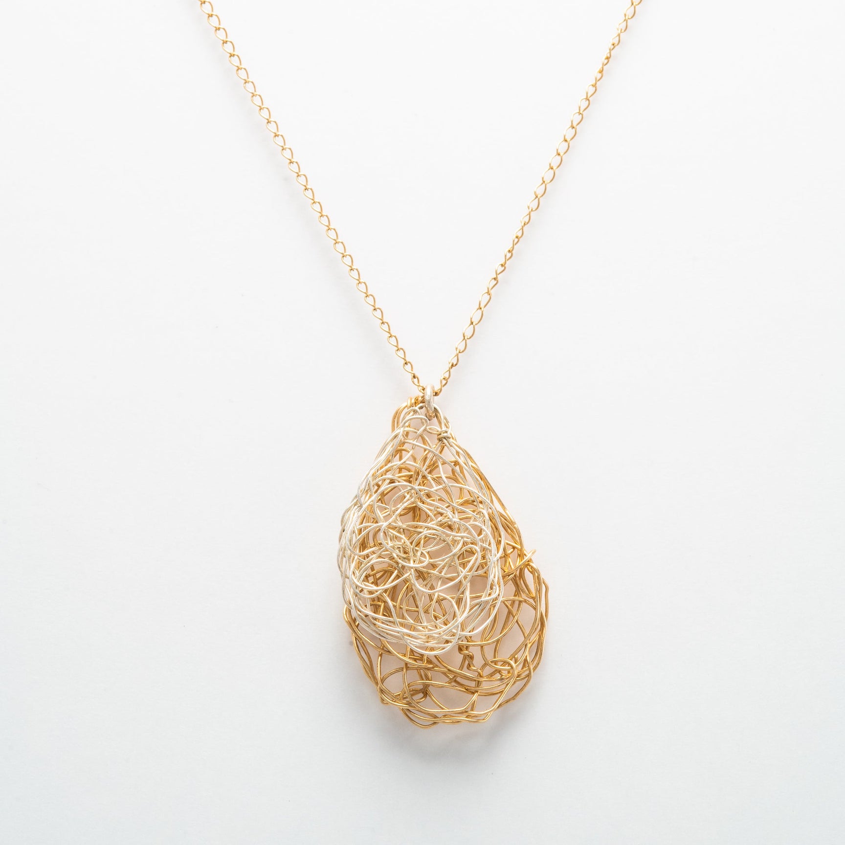 Large Bi-Metal Teardrop – Susan Freda Studios