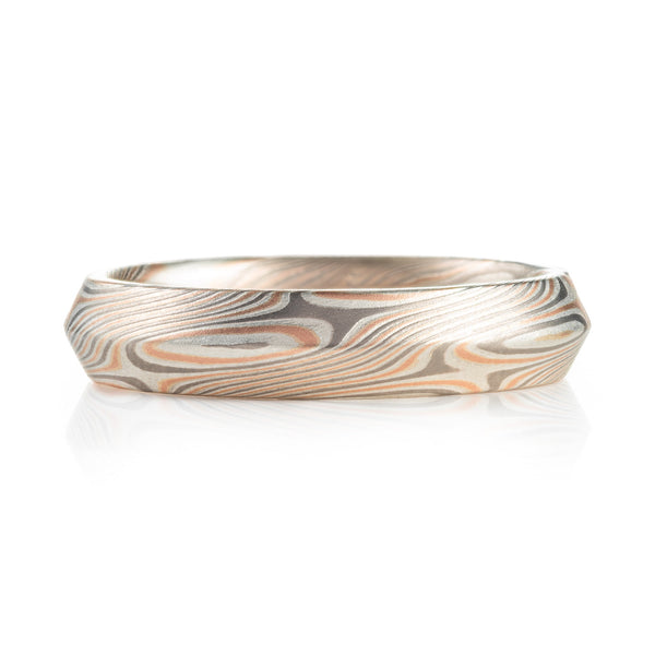 Unique Beveled Band In Embers Palette and Star Pattern – Susan Freda ...