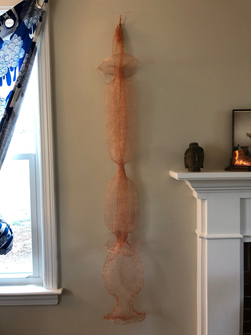 Abstract Copper Hanging Form ~ Forma III – Susan Freda Studios