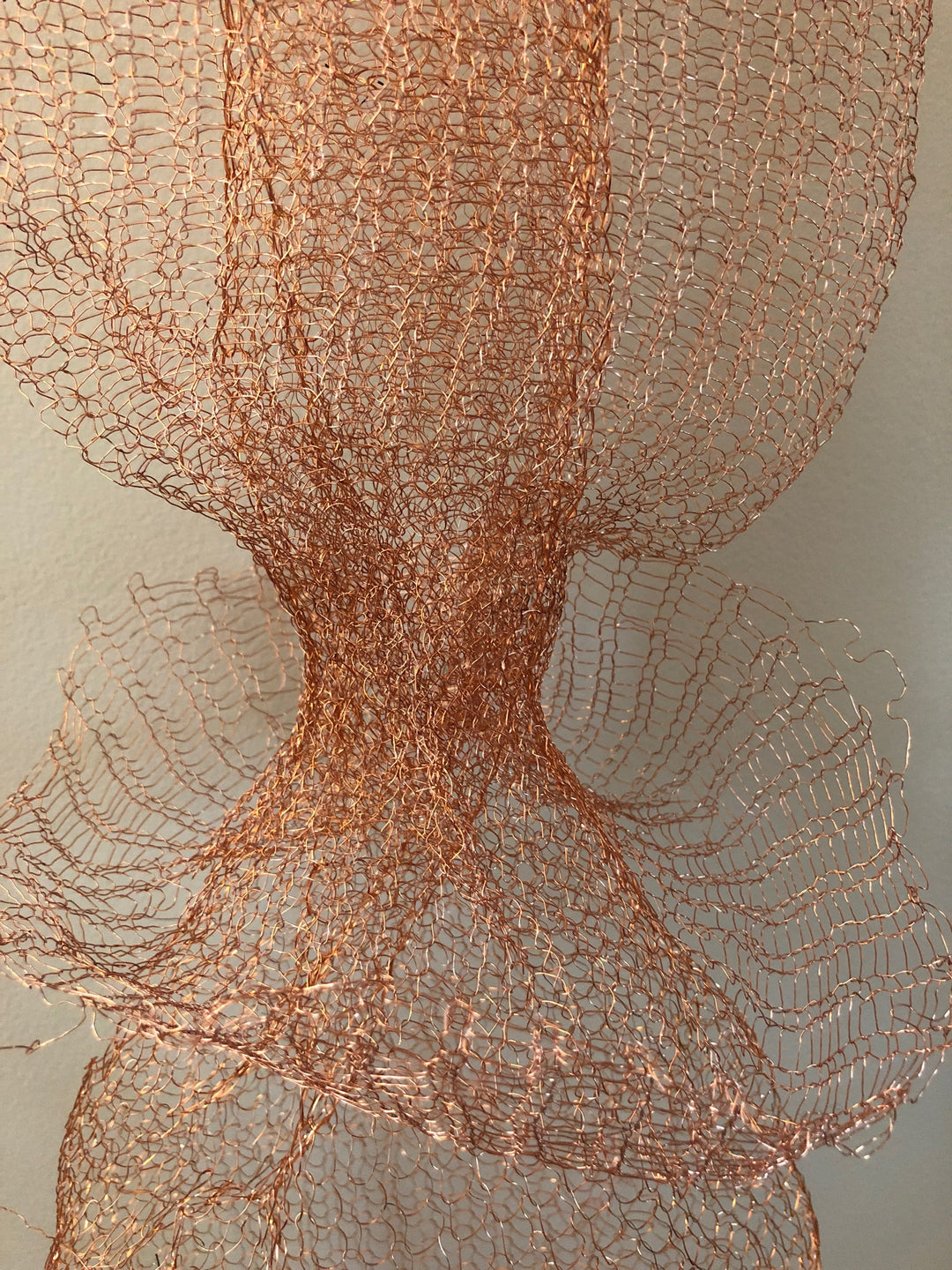 Abstract Copper Hanging Form ~ Forma III – Susan Freda Studios