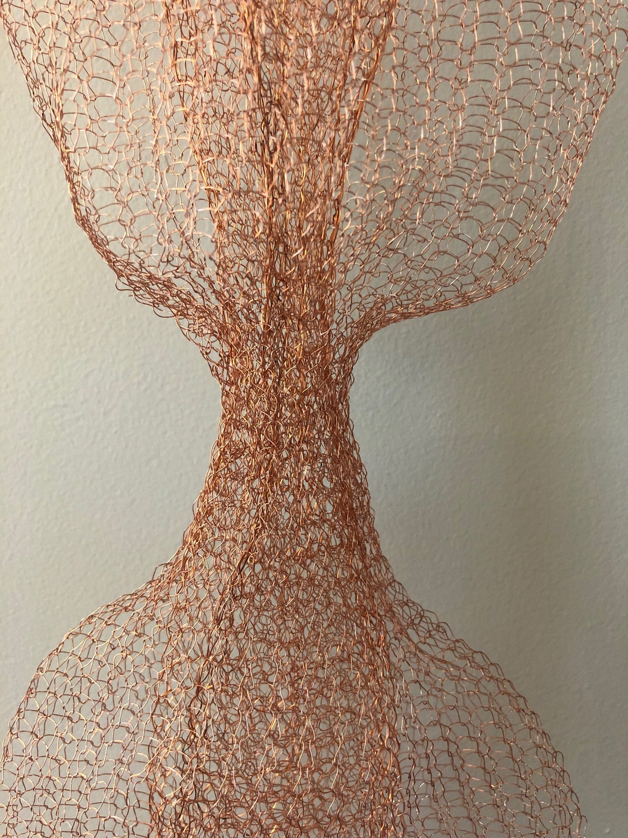 Abstract Copper Hanging Form ~ Forma III – Susan Freda Studios