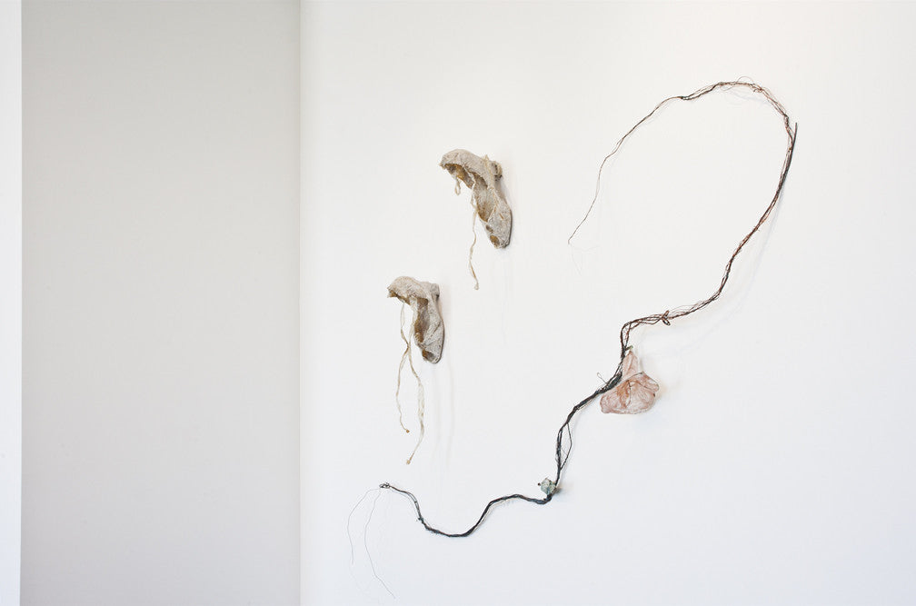 Installation of Shoe and Vine Sculptures – Susan Freda Studios