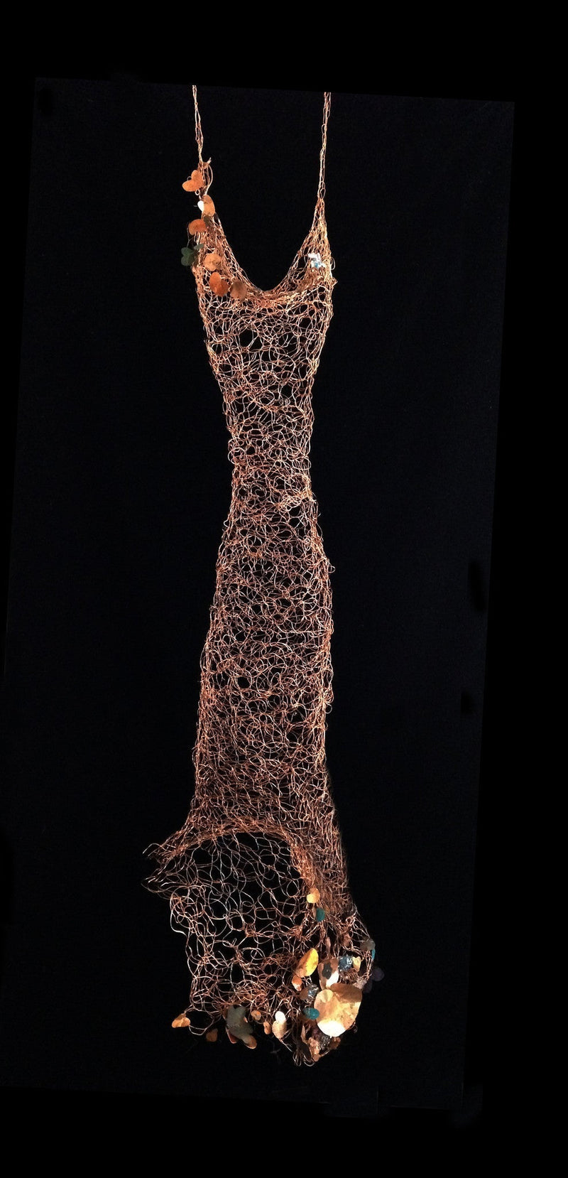 woven wire dress sculpture – Susan Freda Studios